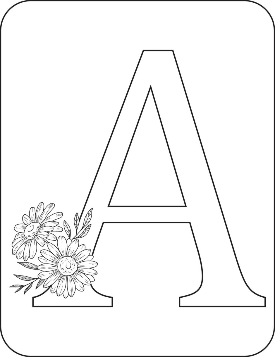 Kolorowanki Alfabet do druku - KrainaKolorowanek.pl